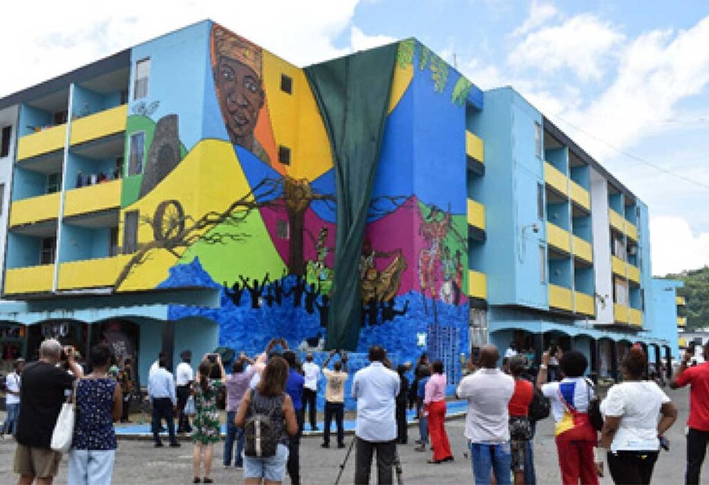 Emancipation Day Murals Officially Unveiled - The Voice St. Lucia News