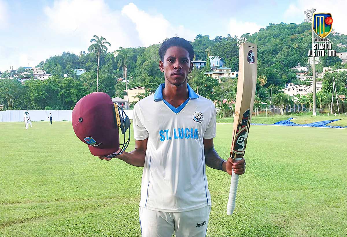 Ackeem Auguste Hits Record Triple Ton for Team Saint Lucia U-23 Squad ...
