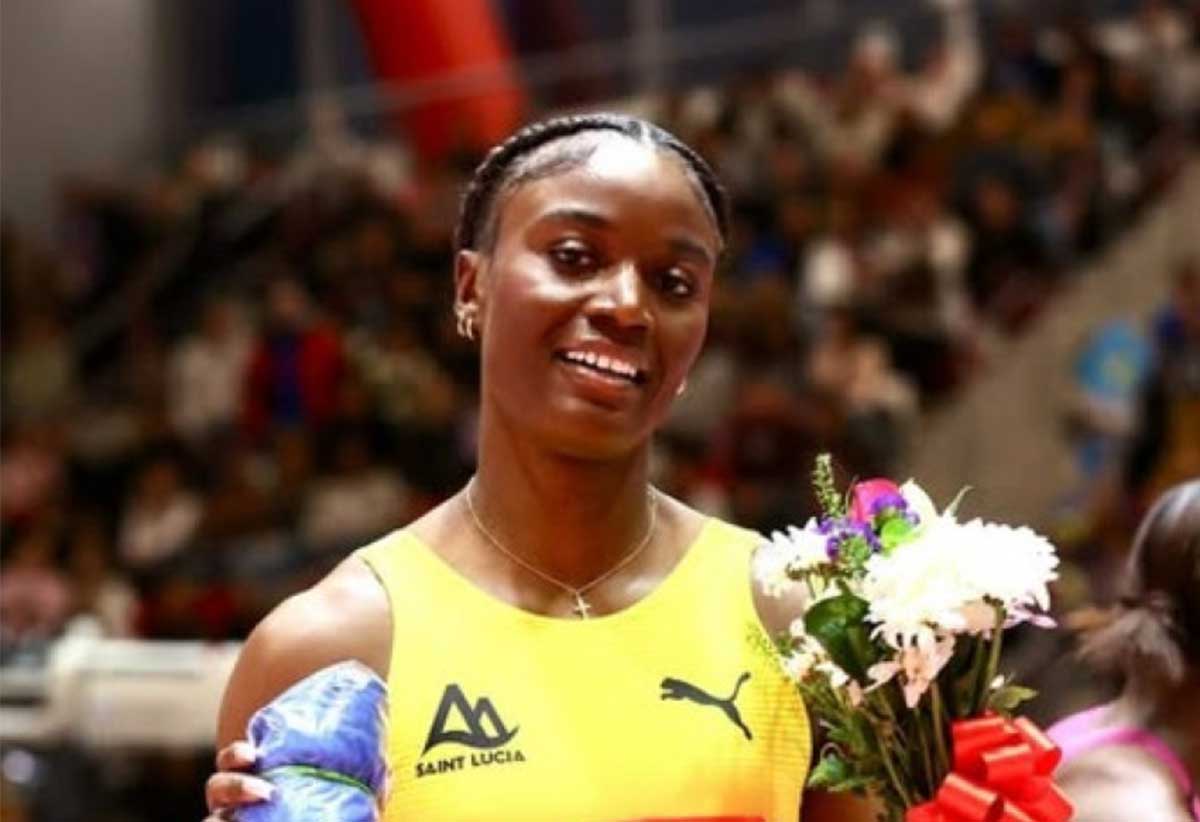 Julien Alfred Sets New National Record in 300-Metres - The Voice St ...