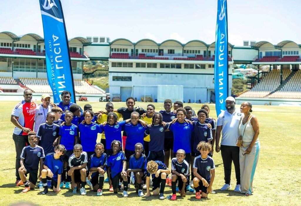 Arsenal Star Myles Lewis-Skelly Inspires Young Footballers in Saint ...